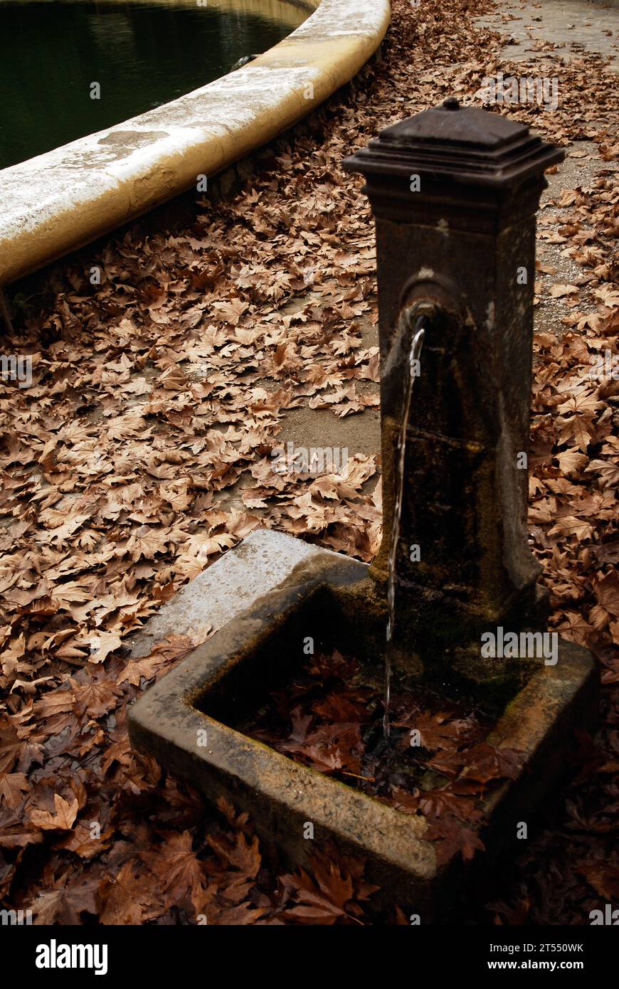 Greece, Rhodes island Fountoukli monastery and Eleousa fountain Stock ...