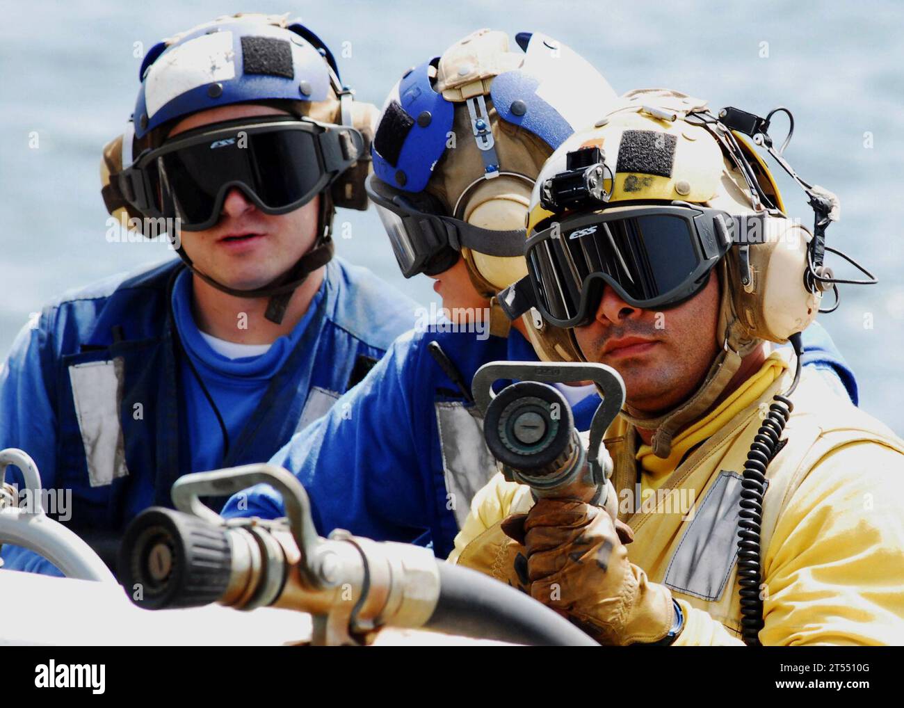 firefighting, flight deck, Safety, training Stock Photo - Alamy