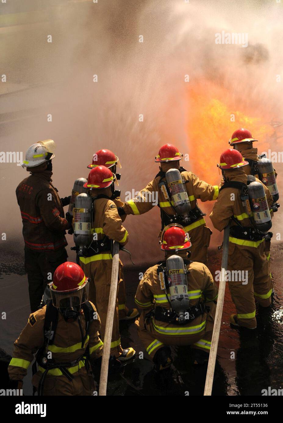 firefighting, lpd 21, PAC FIRE, PCU NEW YORK, Practice Fire Exercise ...