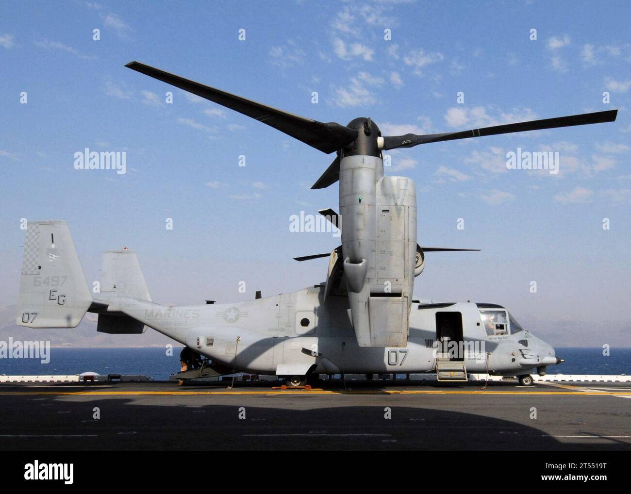 first combat deployment, GULF OF AQABA, Marine Aircraft Group 29, Marine Corps MV-22 Osprey ...