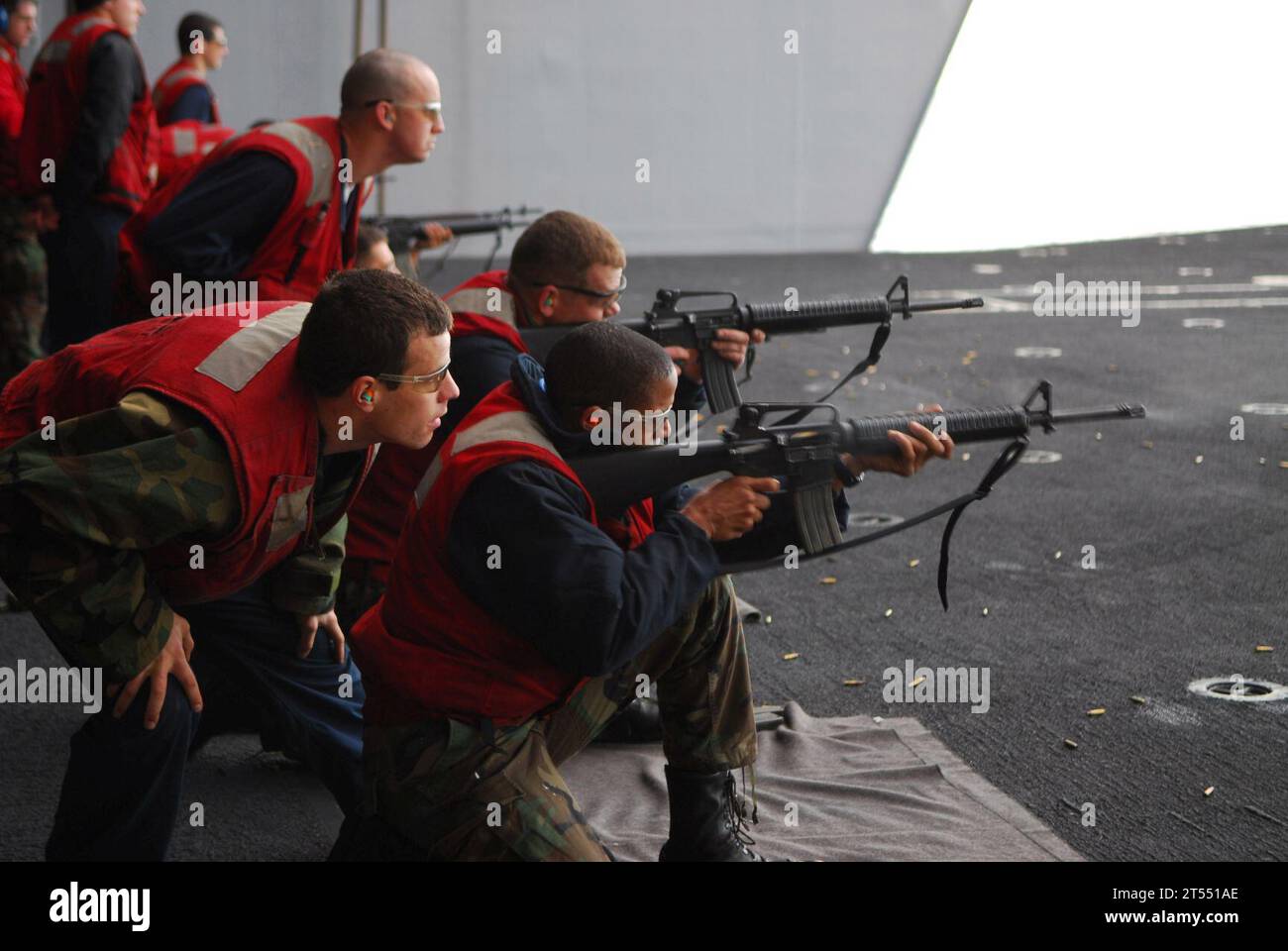 firing line, m-16 small arms, people, Sailor, shoot, weapon Stock Photo ...