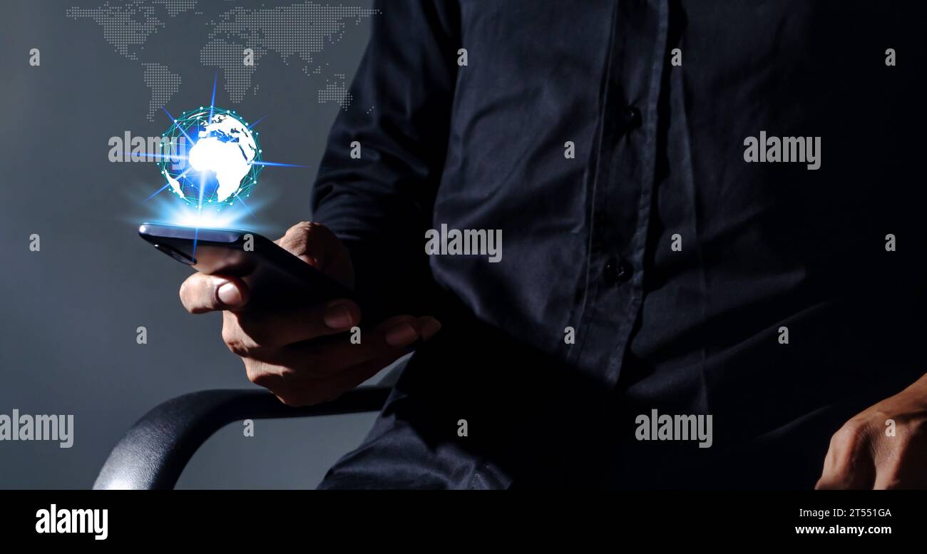 Connecting and communicating people through the network of the Internet ...