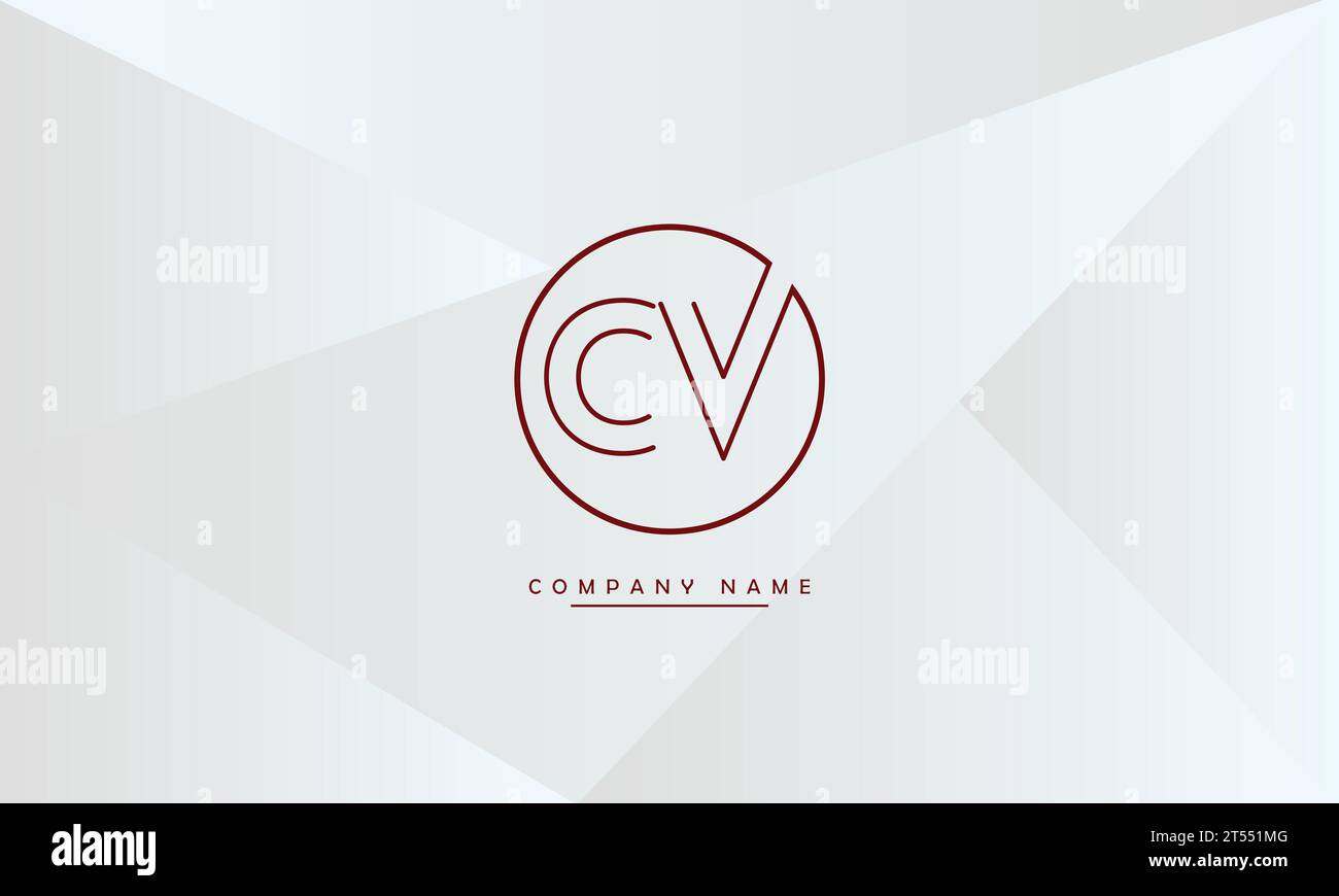 CV, VC Abstract Letters Logo Monogram Stock Vector Image & Art - Alamy
