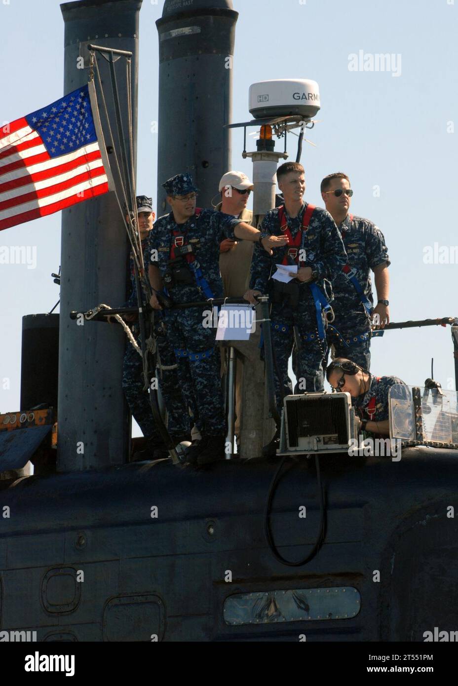 Flag, Sailors, Submarine, U.S. Navy, USS Newport News (SSN 750 Stock ...