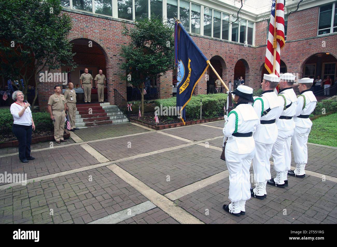 Flag, luncheon, National Anthem, Naval Education and Training Command ...