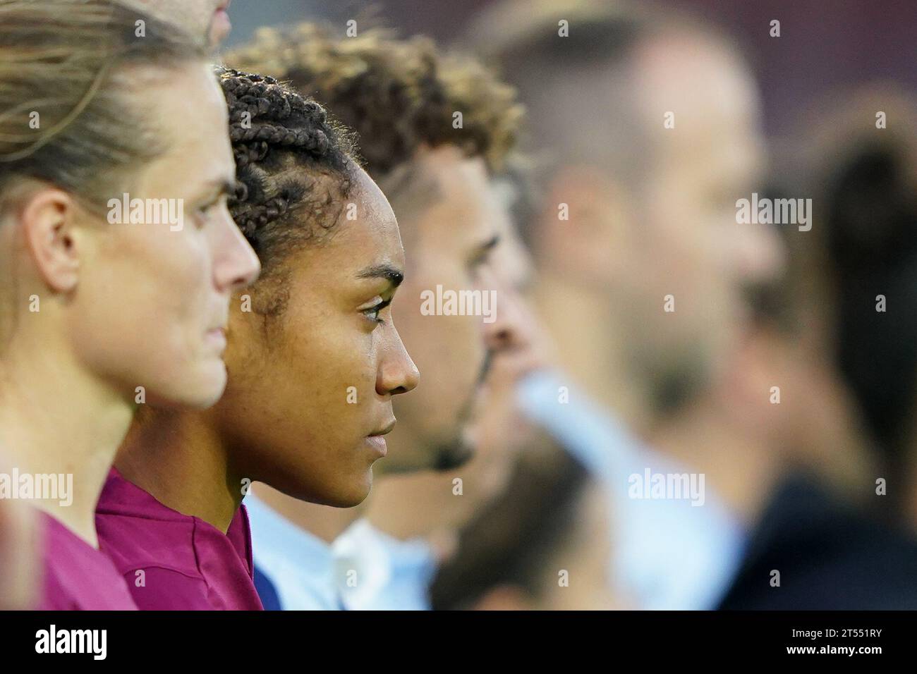 Salma Paralluelo of Spain looks on during the UEFA Women's Nations ...
