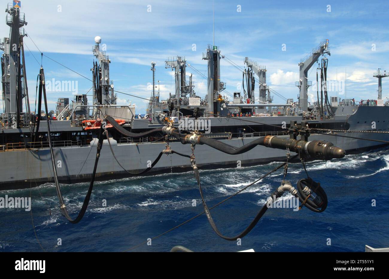 fleet oiler, fueling at sea, Sailor, U.S. Navy, USNS Pecos (T-AO-197 ...