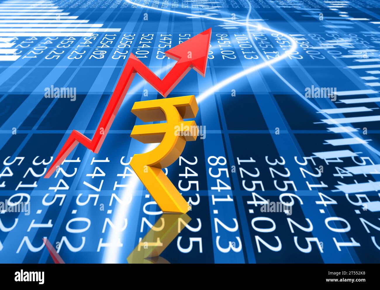 Indian rupee digital currency symbol hi-res stock photography and ...