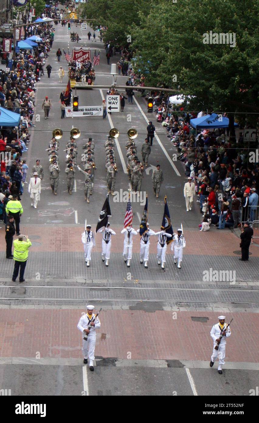 Fleet Week, grand floral parade, Ore., Portland, Rose Festival Stock ...