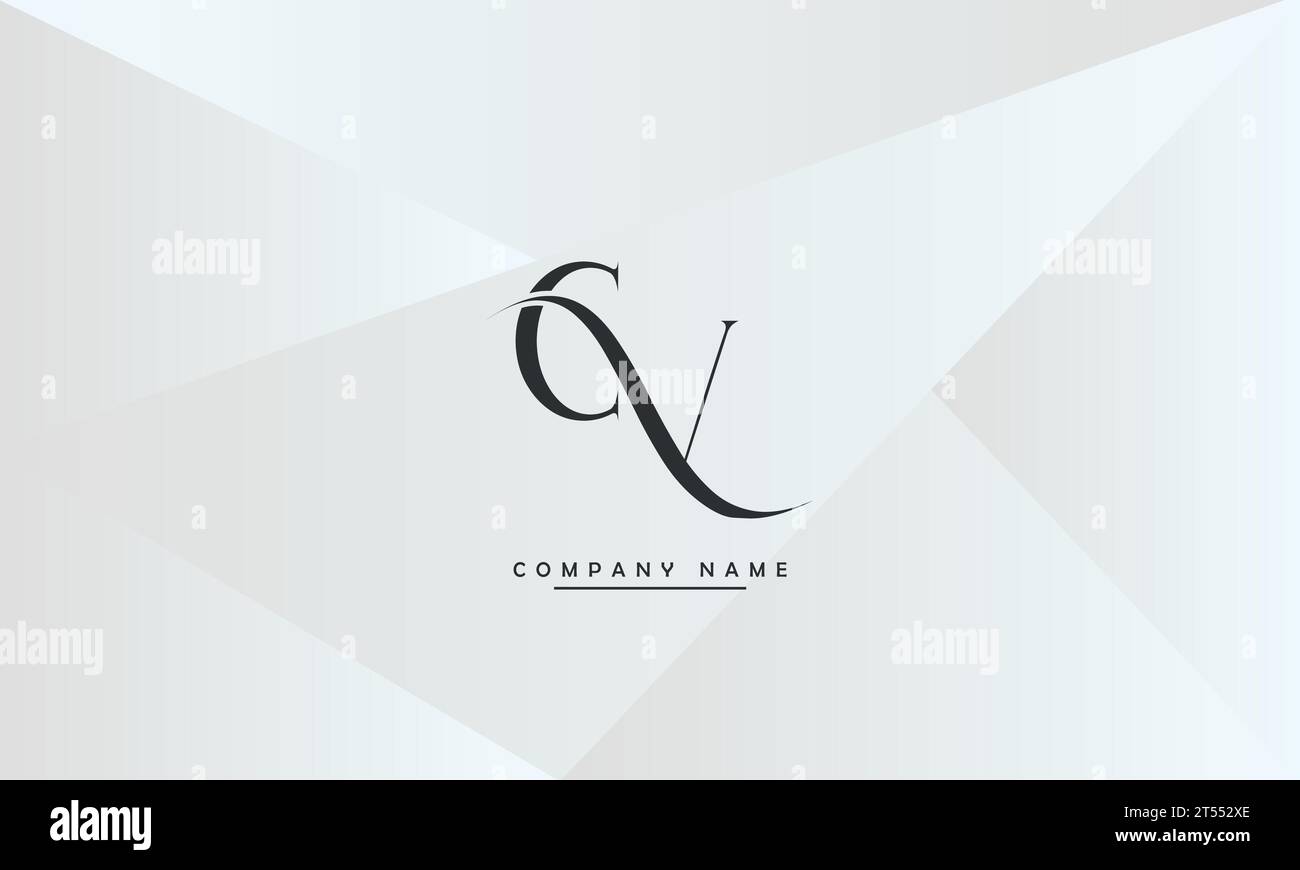CV, VC Abstract Letters Logo Monogram Stock Vector Image & Art - Alamy