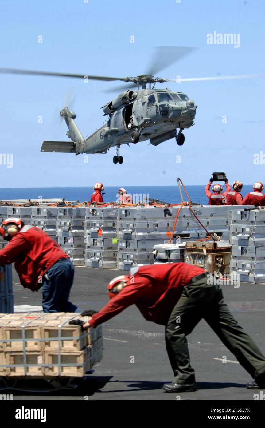 flight deck, helicopter, hs 4, surge deployment, weapons department ...