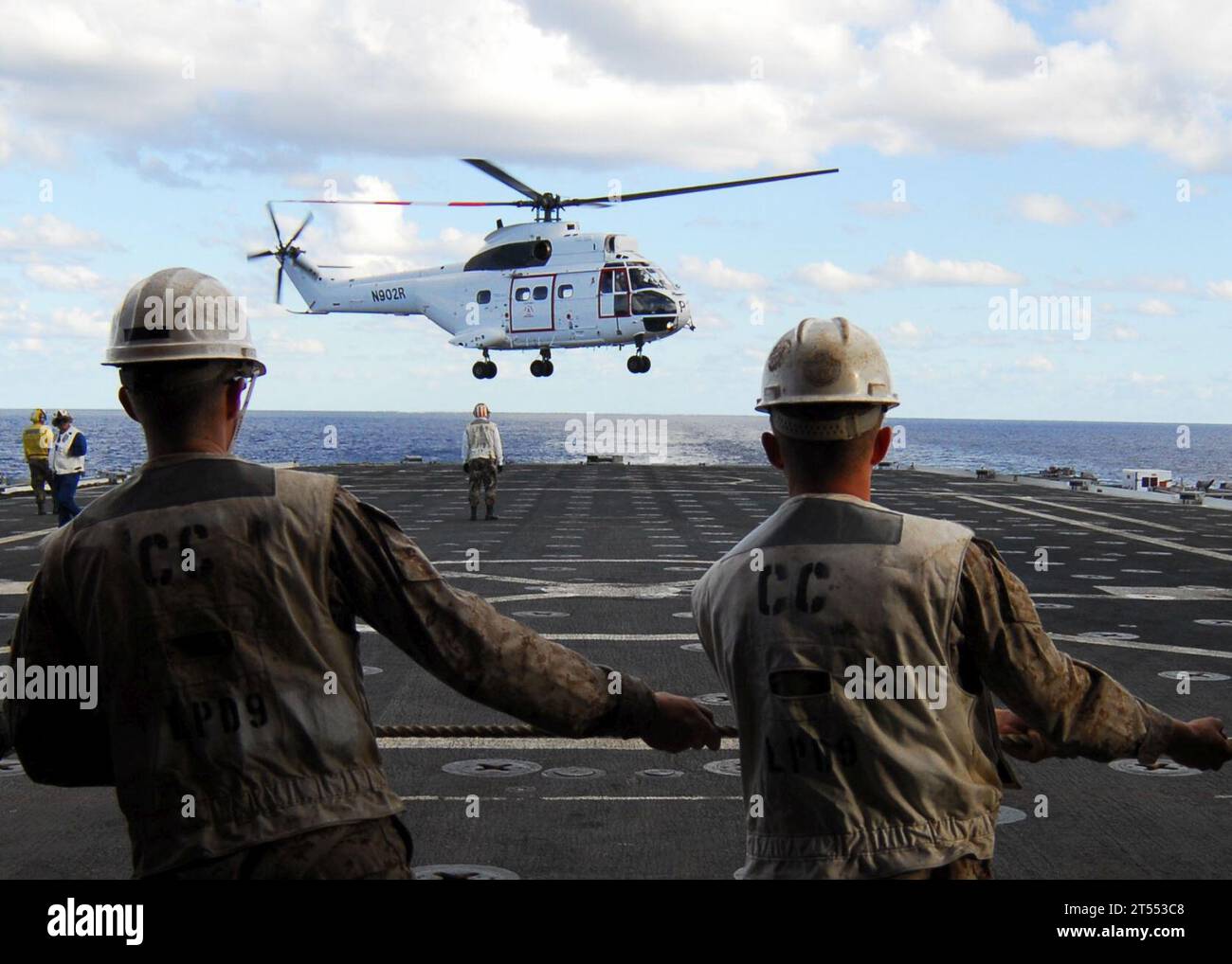 flight deck, helicopter, Marines Stock Photo - Alamy