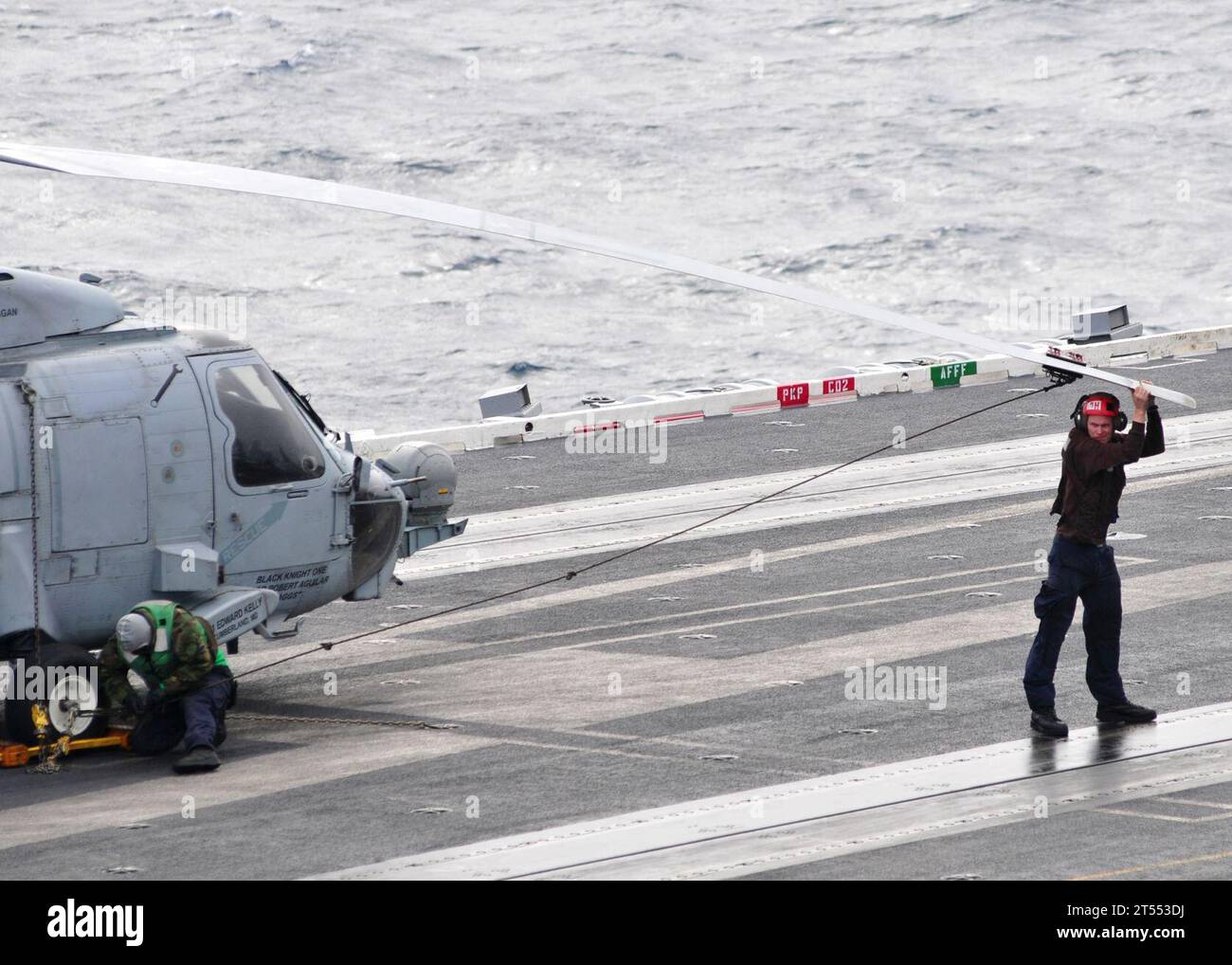 flight deck, hh-60H Sea Hawk helicopter, navy, Nimitz-class aircraft ...