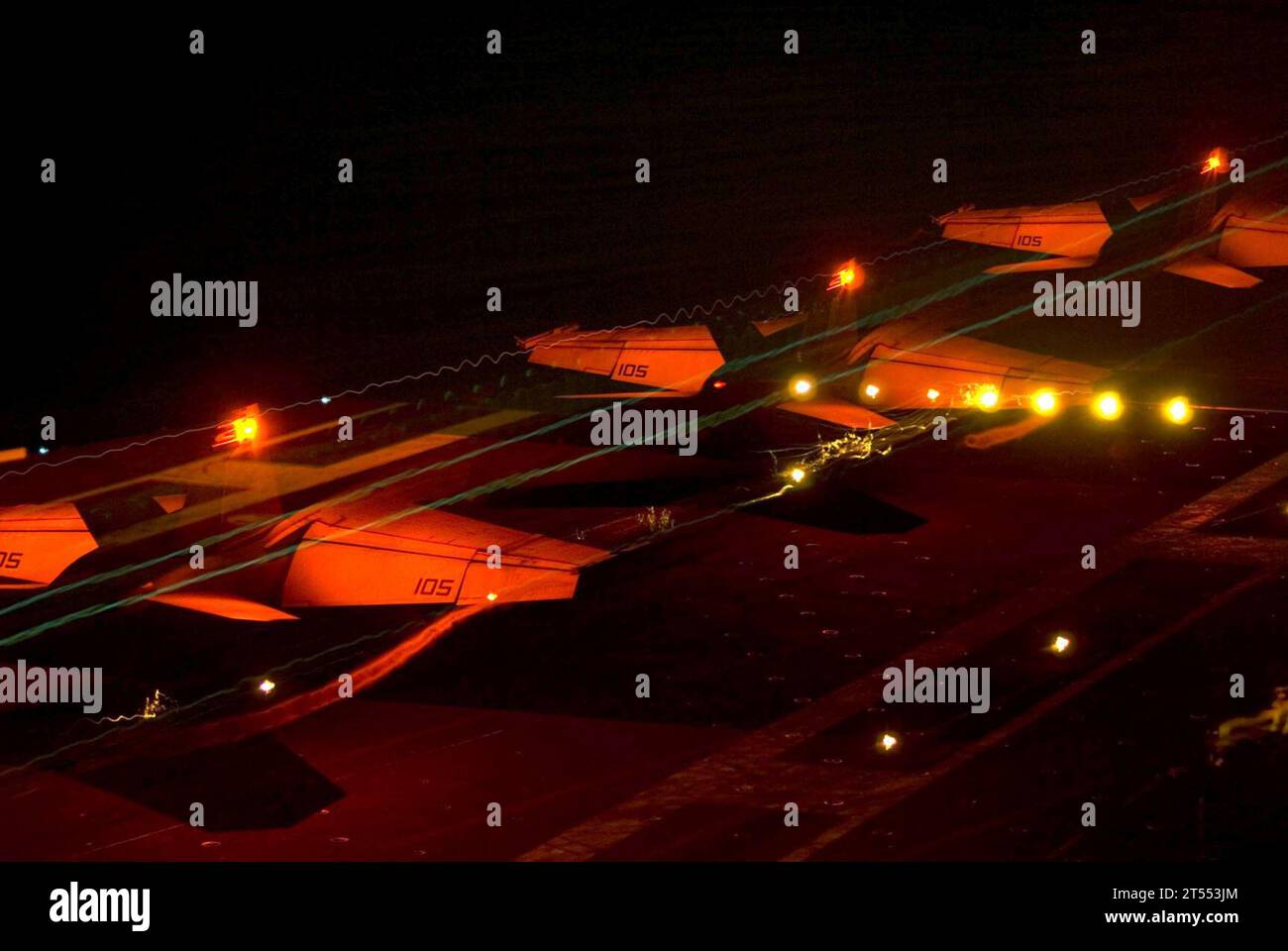 flight deck, NIGHT OPS Stock Photo - Alamy