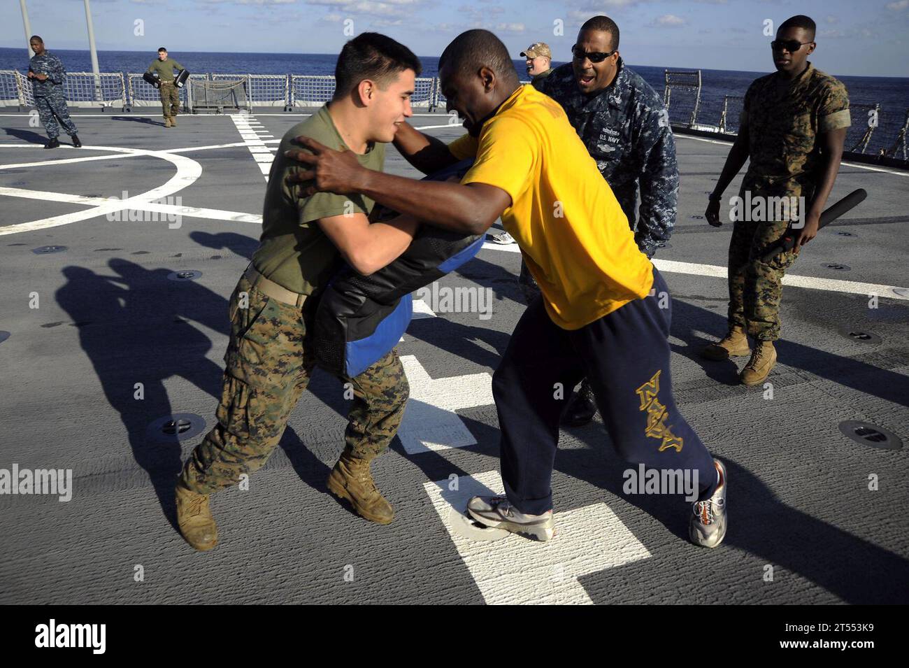 flight deck, Marines, oleoresin capsicum (OC) spray, Sailor, U.S. Navy ...