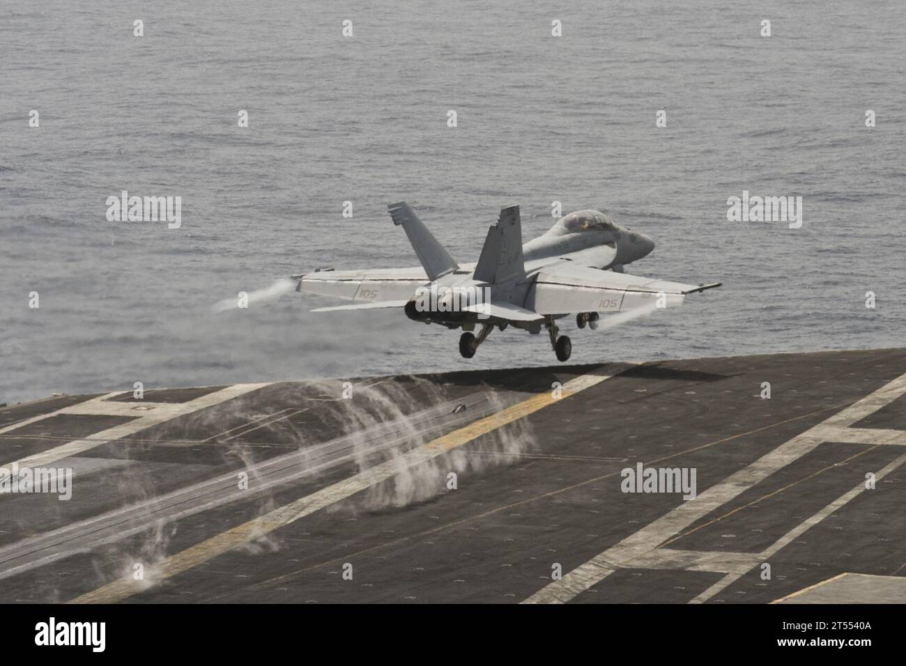 flight deck, Strike Fighter Squadron (VFA) 32, USS Harry S. Truman (CVN ...