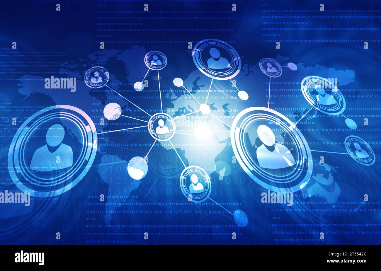 Global communication networking. 3d illustration Stock Photo - Alamy