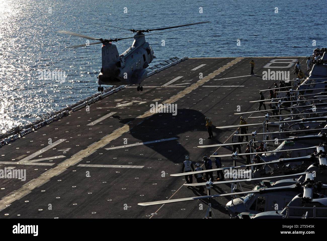 Flight Operations, LHD 8, USS Makin Island Stock Photo - Alamy