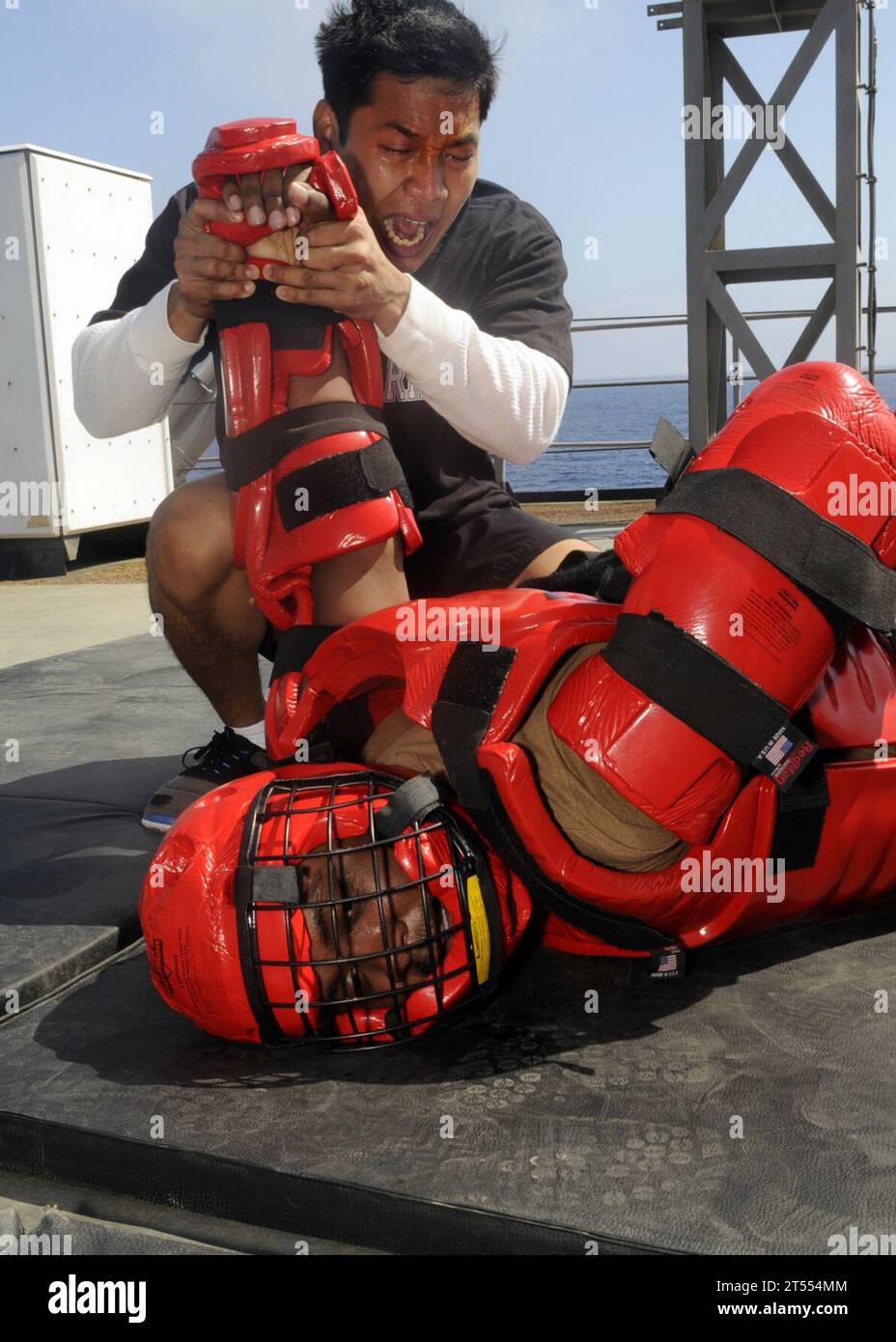 FORCE PROTECTION, OC spray, training, USS Blue Ridge (LCC 19 Stock ...