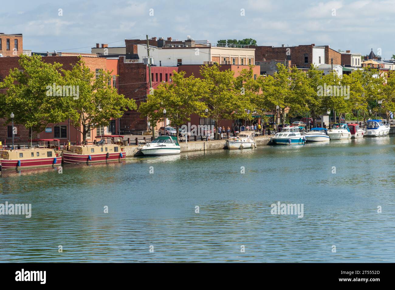 Cayuga and Seneca Canal in Seneca Falls, New York State Stock Photo - Alamy