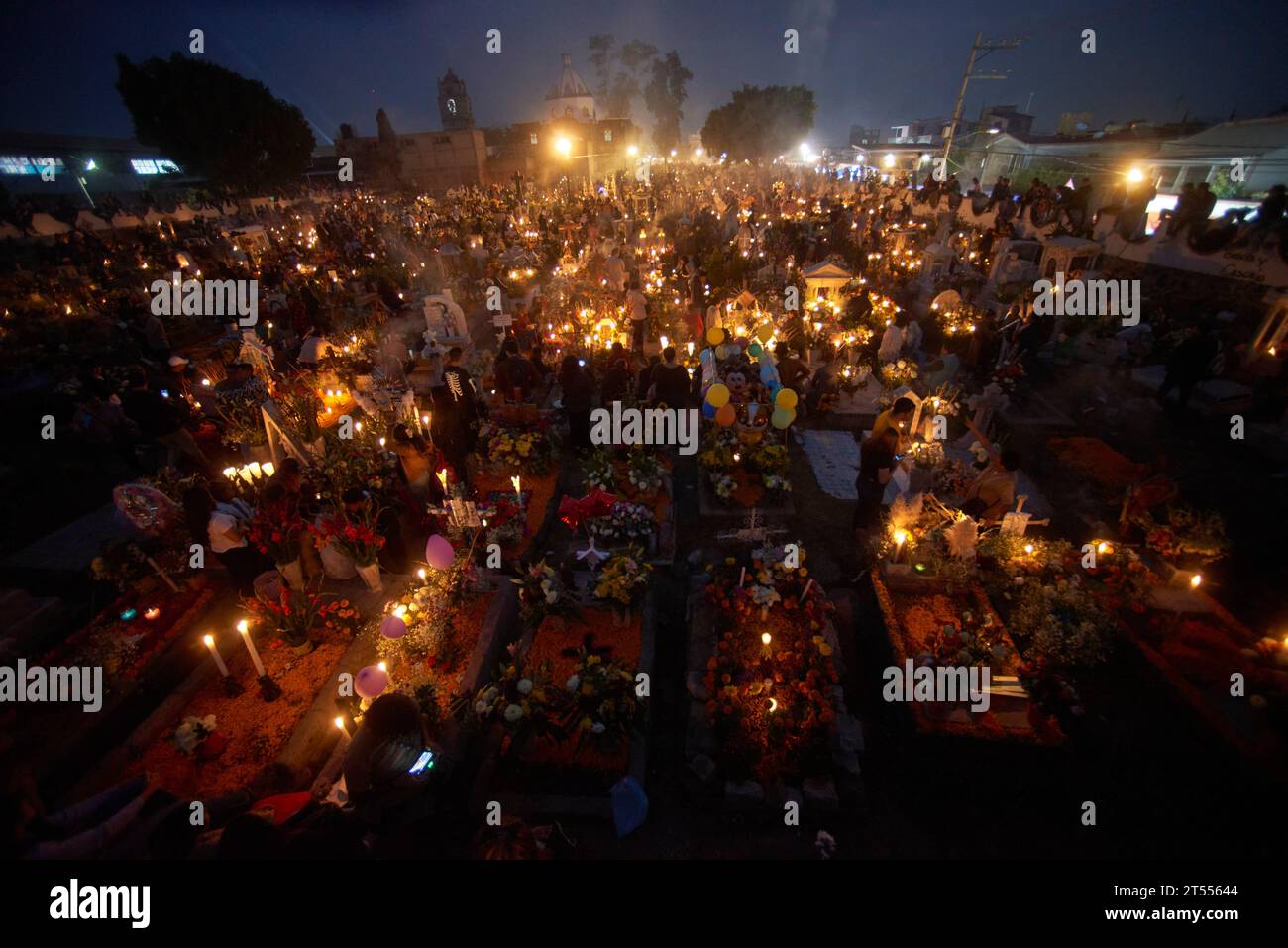 Mexico City, Mexico. 2nd Nov, 2023. General view on night of the San ...