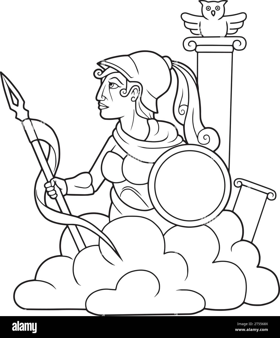 Greek God Coloring Pages Athena