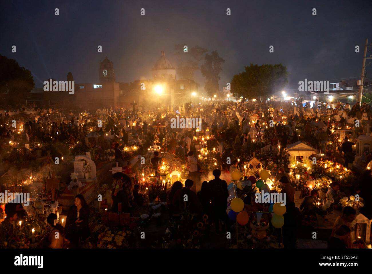 Mexico City, Mexico. 2nd Nov, 2023. General view on night of the San ...