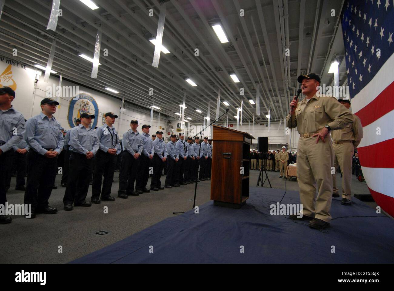 frocking ceremony, USS Wasp (LHD 1 Stock Photo - Alamy