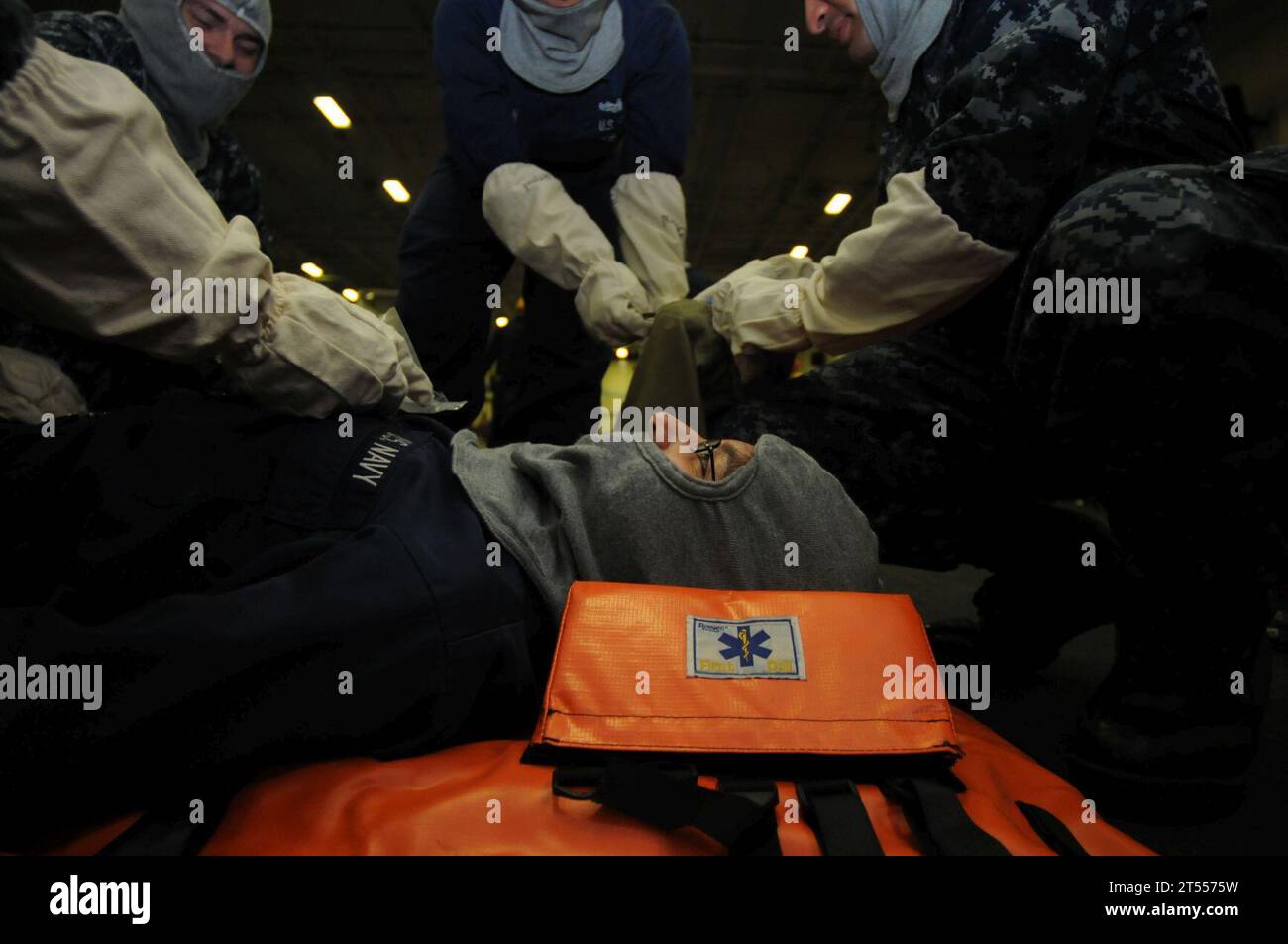 general quarters drill, Pacific Ocean, U.S. navy , USS Ronald Reagan ...