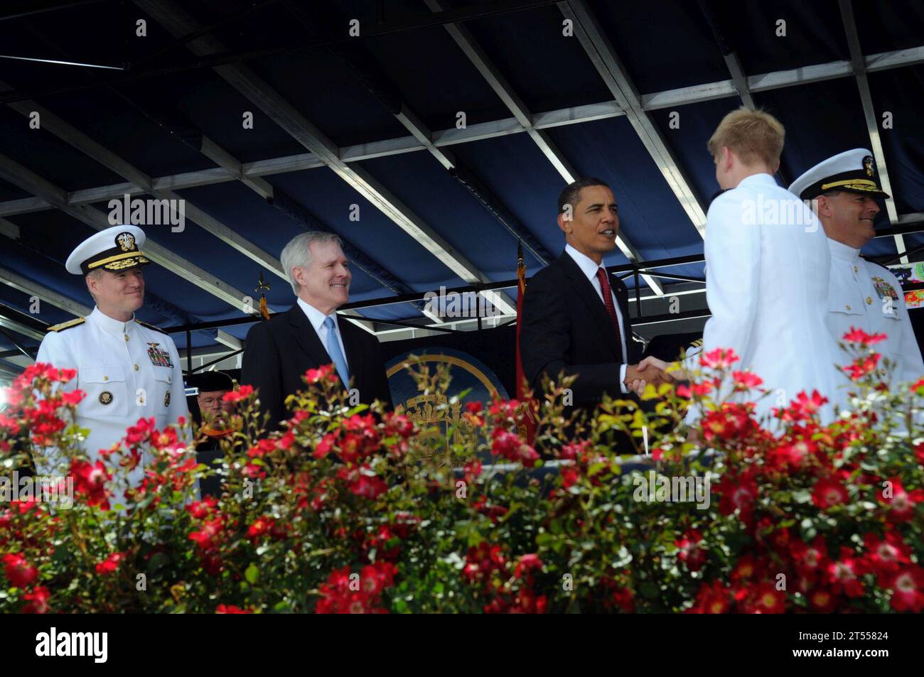 graduation, Ray Mabus, Secretary of the Navy, USNA Stock Photo - Alamy