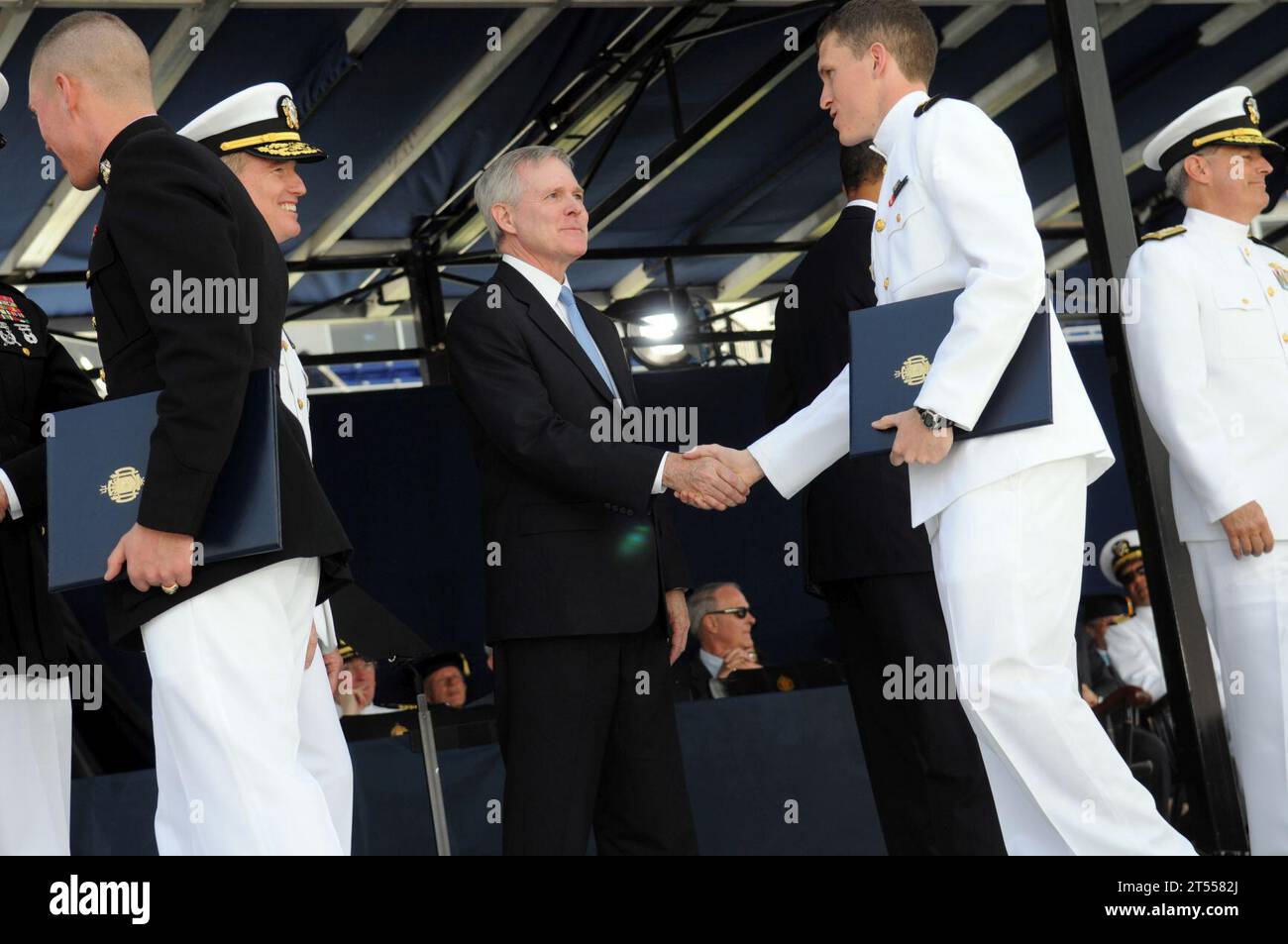 graduation, Ray Mabus, Secretary of the Navy, USNA Stock Photo - Alamy