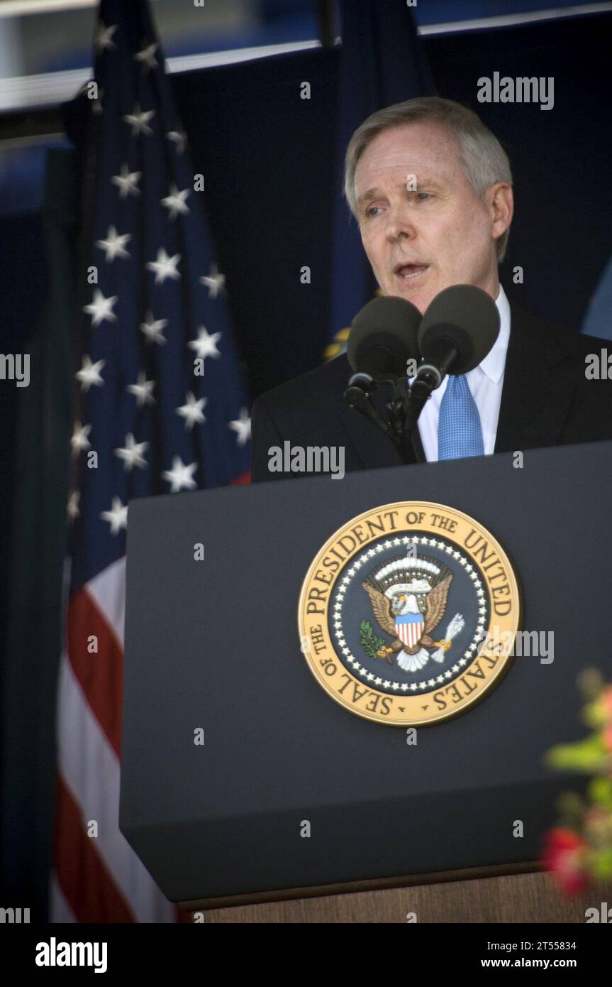 graduation, Ray Mabus, Secretary of the Navy, USNA Stock Photo - Alamy