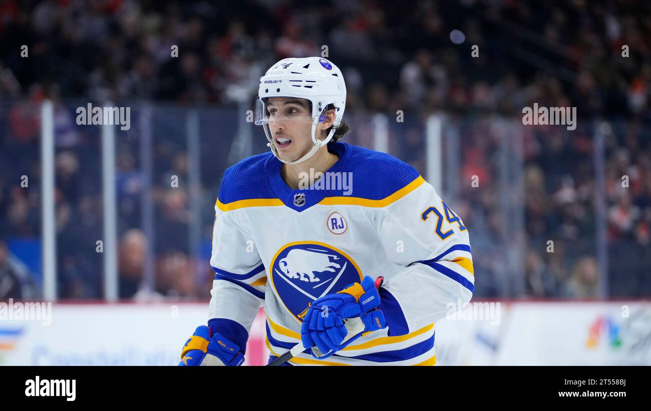 Buffalo Sabres' Dylan Cozens plays during an NHL hockey game, Wednesday ...