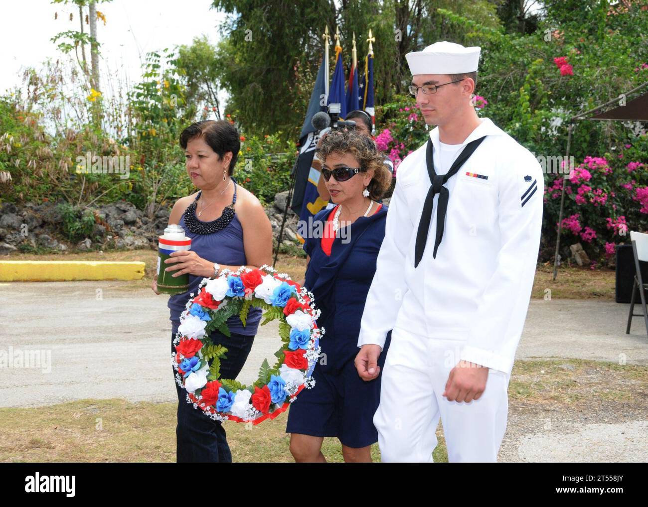 Guam, Memorial Day observance, Navy Munitions Command, Talofofo, wreath ...