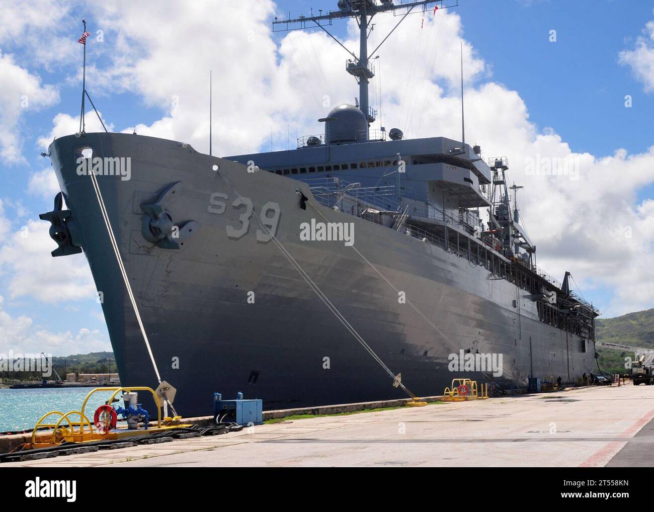 Guam, Naval Base Guam, santa rita, U.S. navy , USS Emory S. Land (AS 39 ...