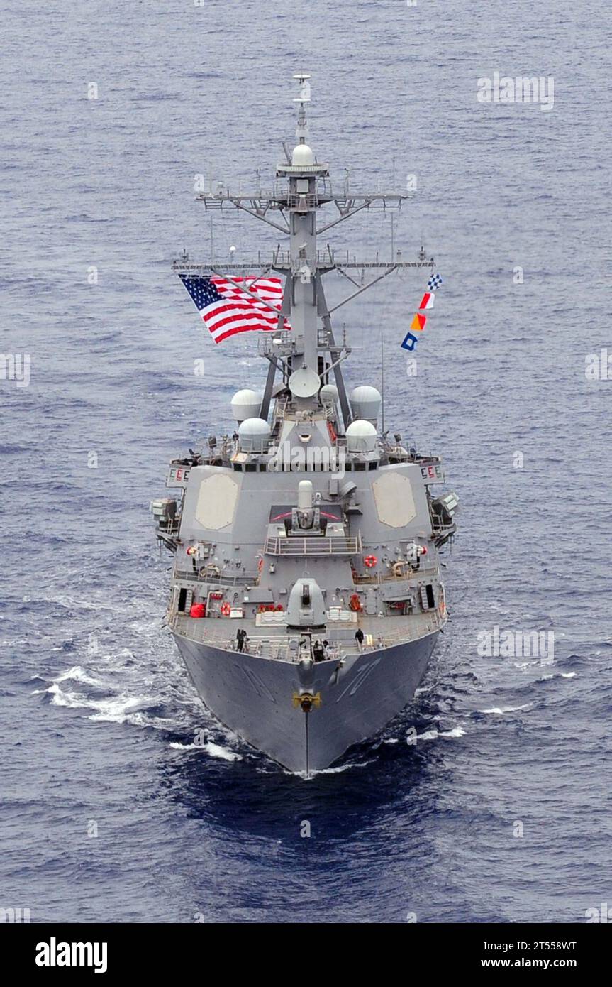 Guided missile destroyer USS Hopper (DDG 70), Joint Base Pearl Harbor ...
