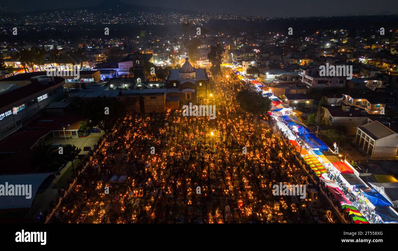 Mexico City, Mexico. 2nd Nov, 2023. General view on night of the San ...