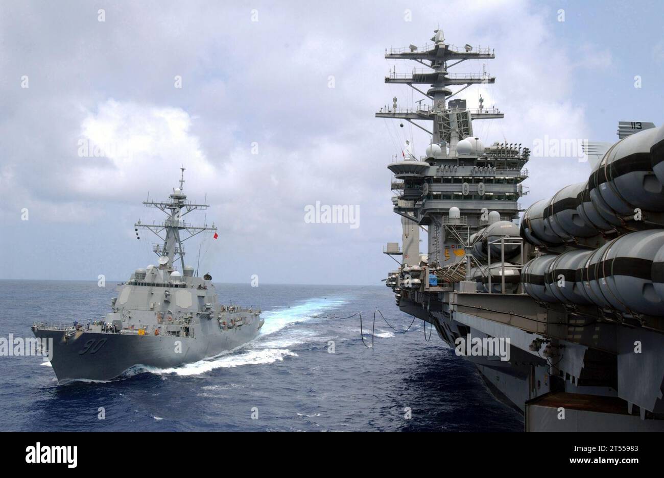 Guided-missile destroyer USS Chafee (DDG 90), USS Nimitz (CVN 68), USS ...
