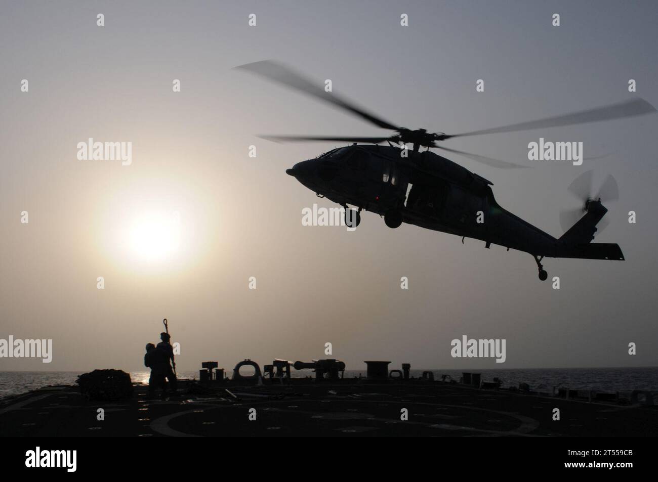 Guided-Missile Destroyer, GULF OF OMAN, helicopter, MH-60S, Mitscher ...