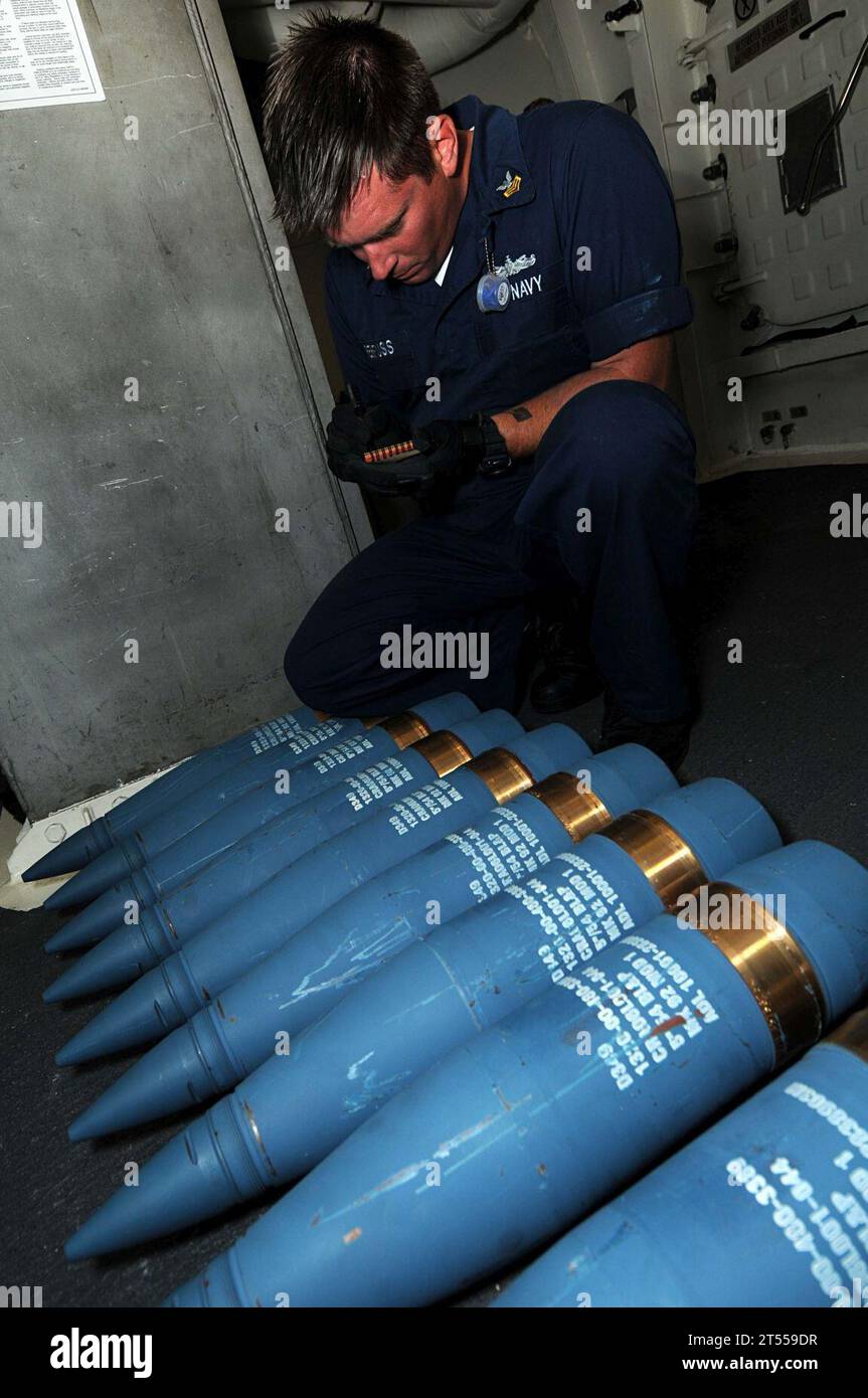 Guided-Missile Destroyer, inert ammunition, navy, training, U.S. Navy ...