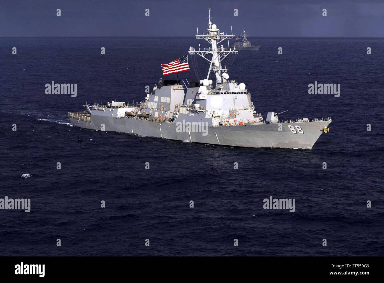 Guided missile destroyers uss preble ddg 88 hi-res stock photography ...