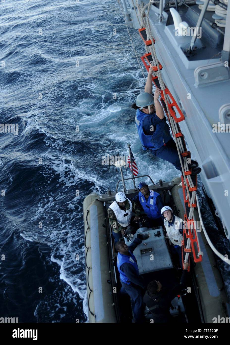 Guided-Missile Destroyer, navy, pilot's ladder, RHIB, Rigid-hull ...