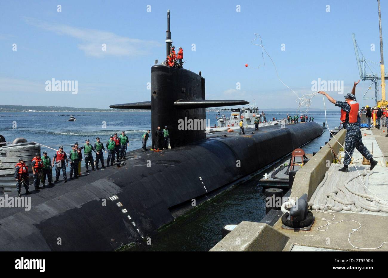 guided-missile submarine, indian island, Naval Magazine, navy, Ohio-class, people, Sailors ...