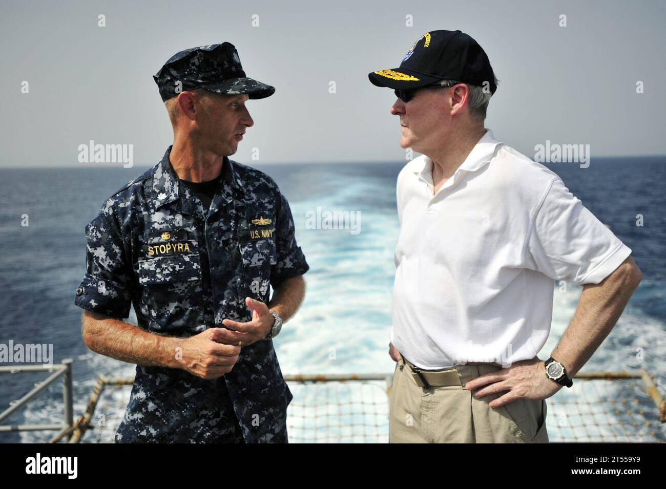 Gulf of Aden, Jesse Awalt, Ray Mabus, Secretary of the Navy Stock Photo ...