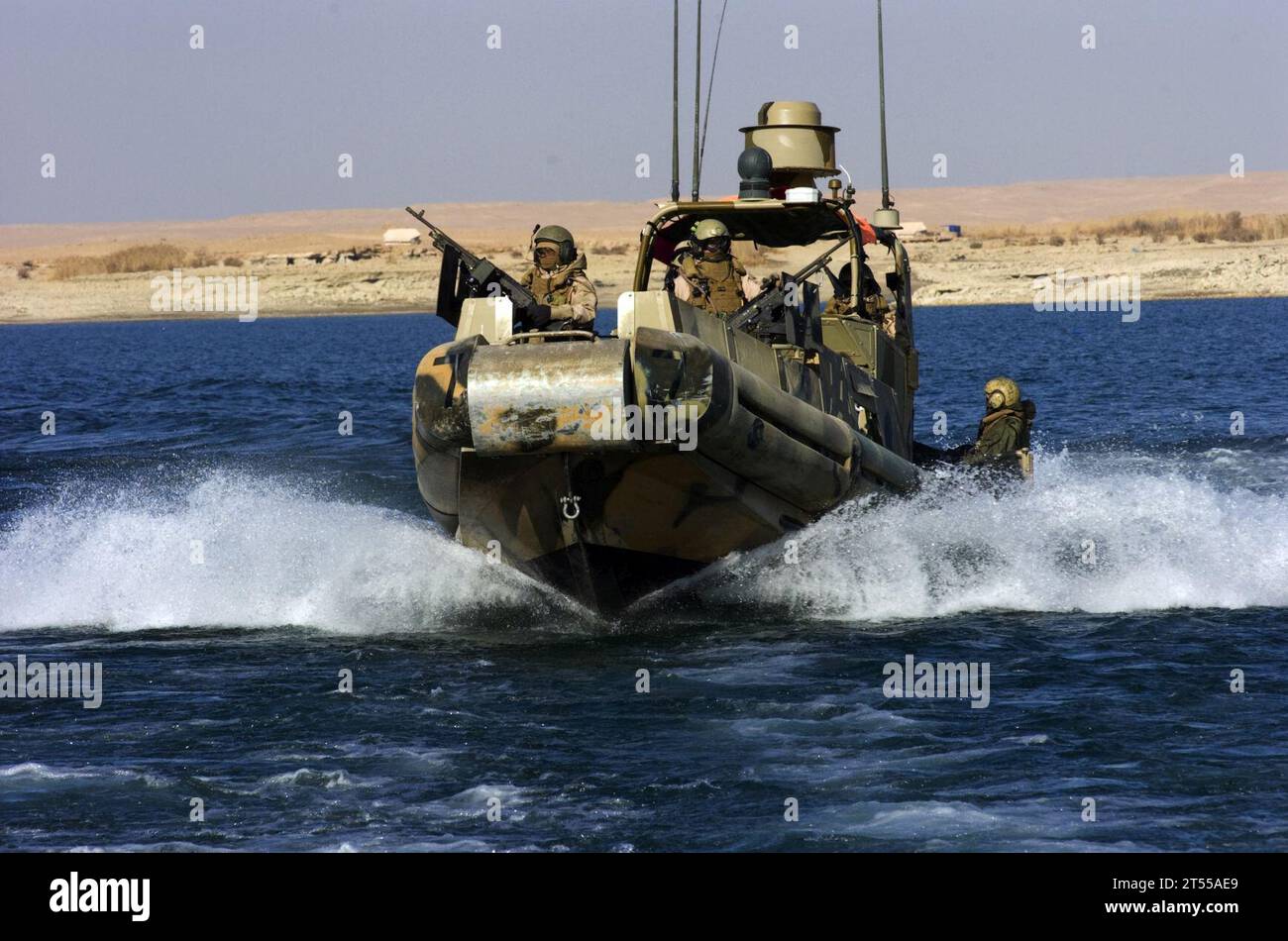 Haditha dam, iraqi freedom, RIVRON-2 Stock Photo - Alamy