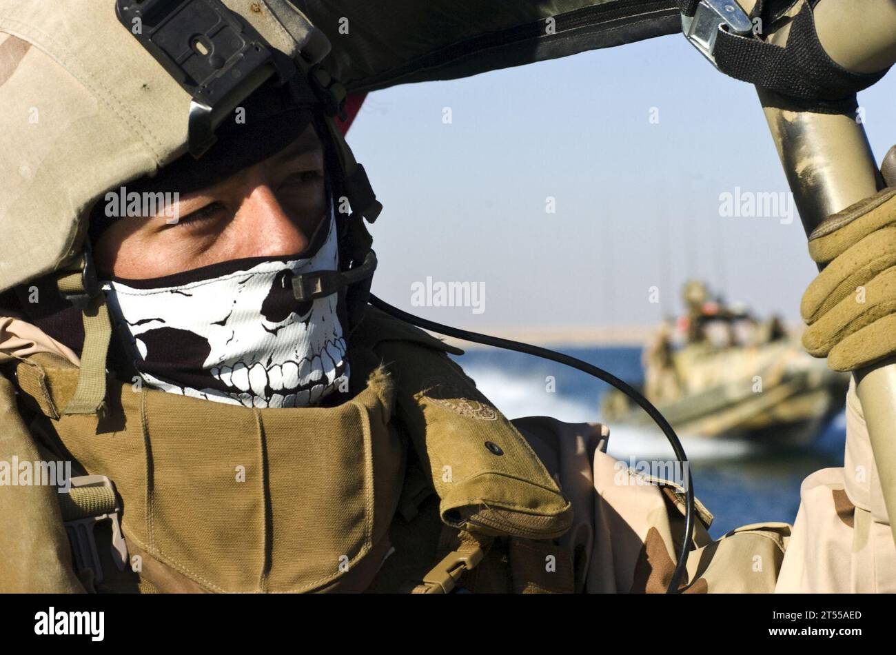 Haditha dam, iraqi freedom, RIVRON-2 Stock Photo - Alamy