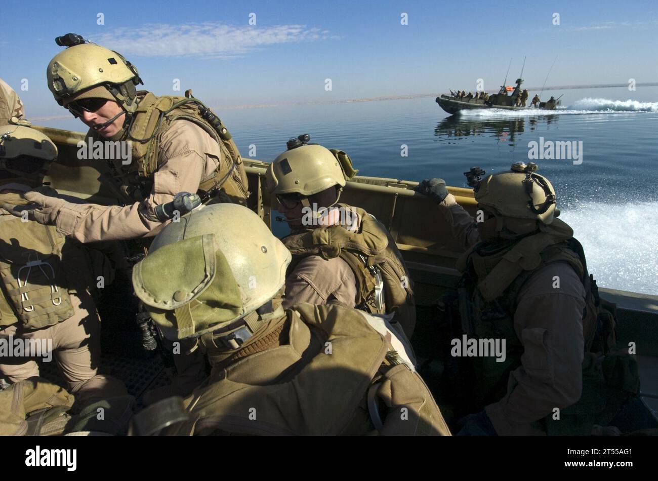 Haditha dam, iraqi freedom, RIVRON-2 Stock Photo - Alamy