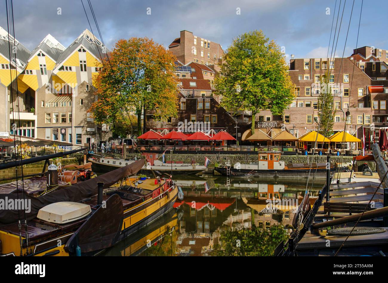 Rotterdam, The Netherlands, October 31, 2023: colorful autumn scene at ...