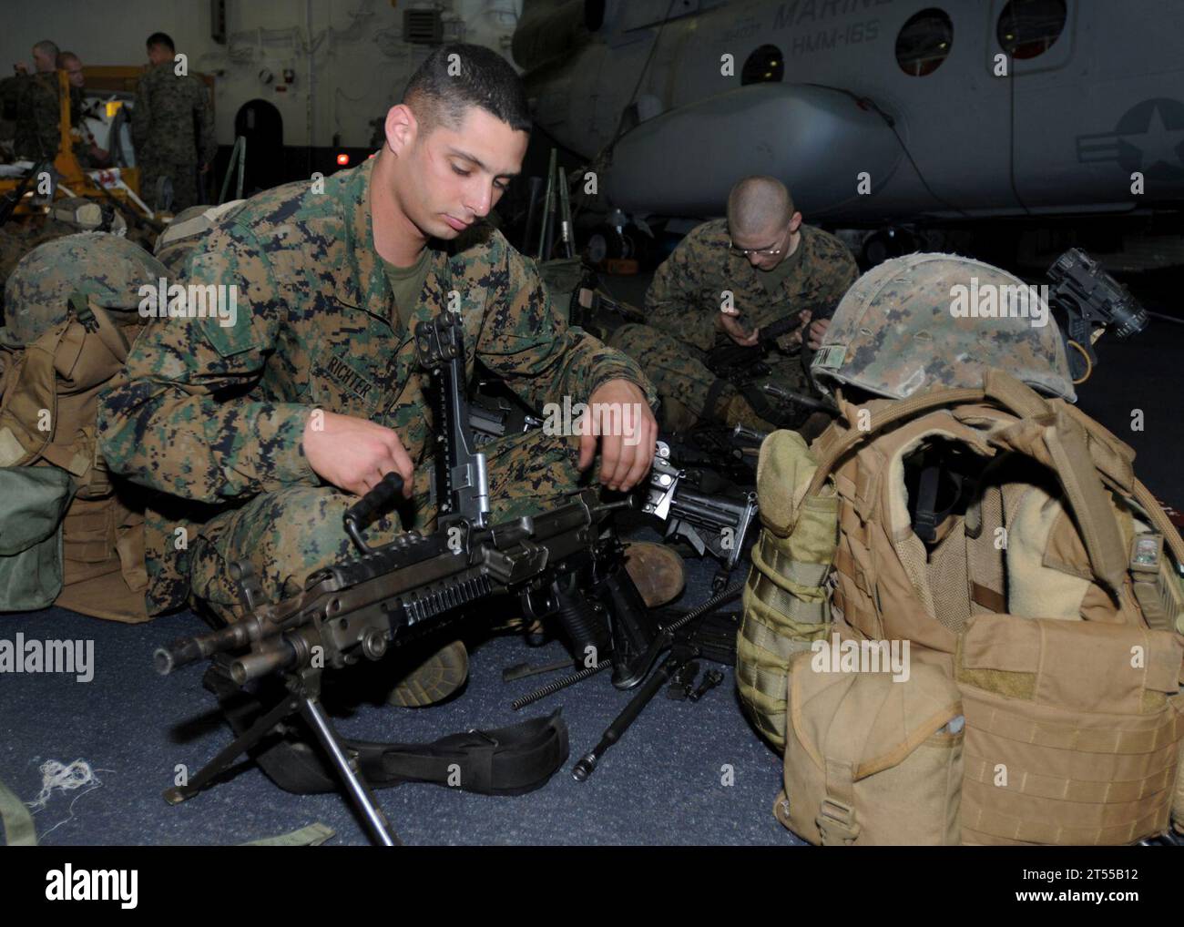 HANGAR BAY, Marines, weapon Stock Photo - Alamy