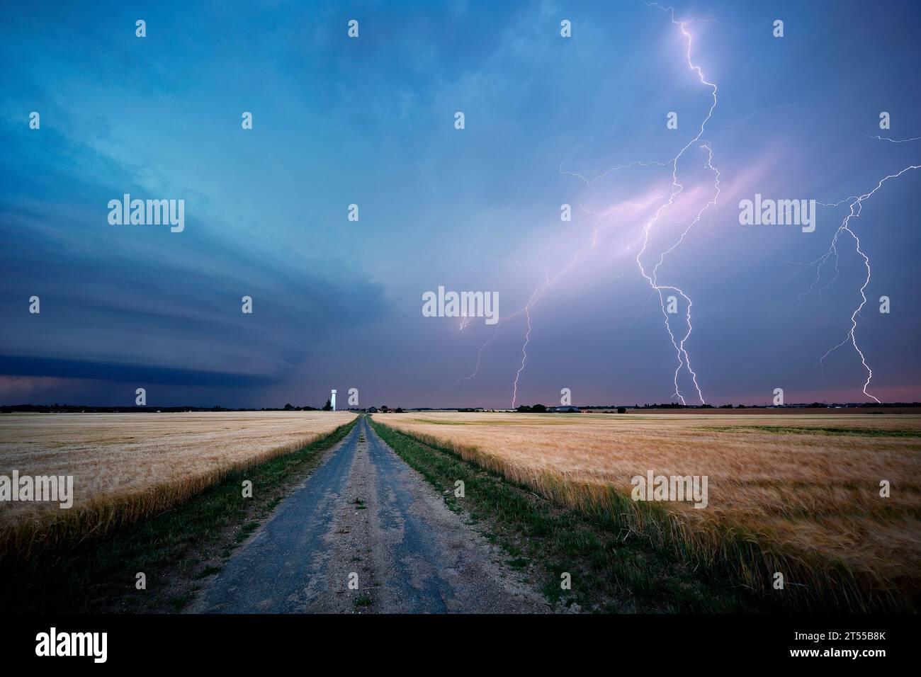 Supercell worthy of the tornado alley plains in the United States. A ...